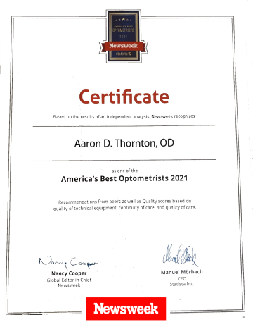 Recognized Among Newsweek’s Best American Optometrists – All Eyes On Me ...